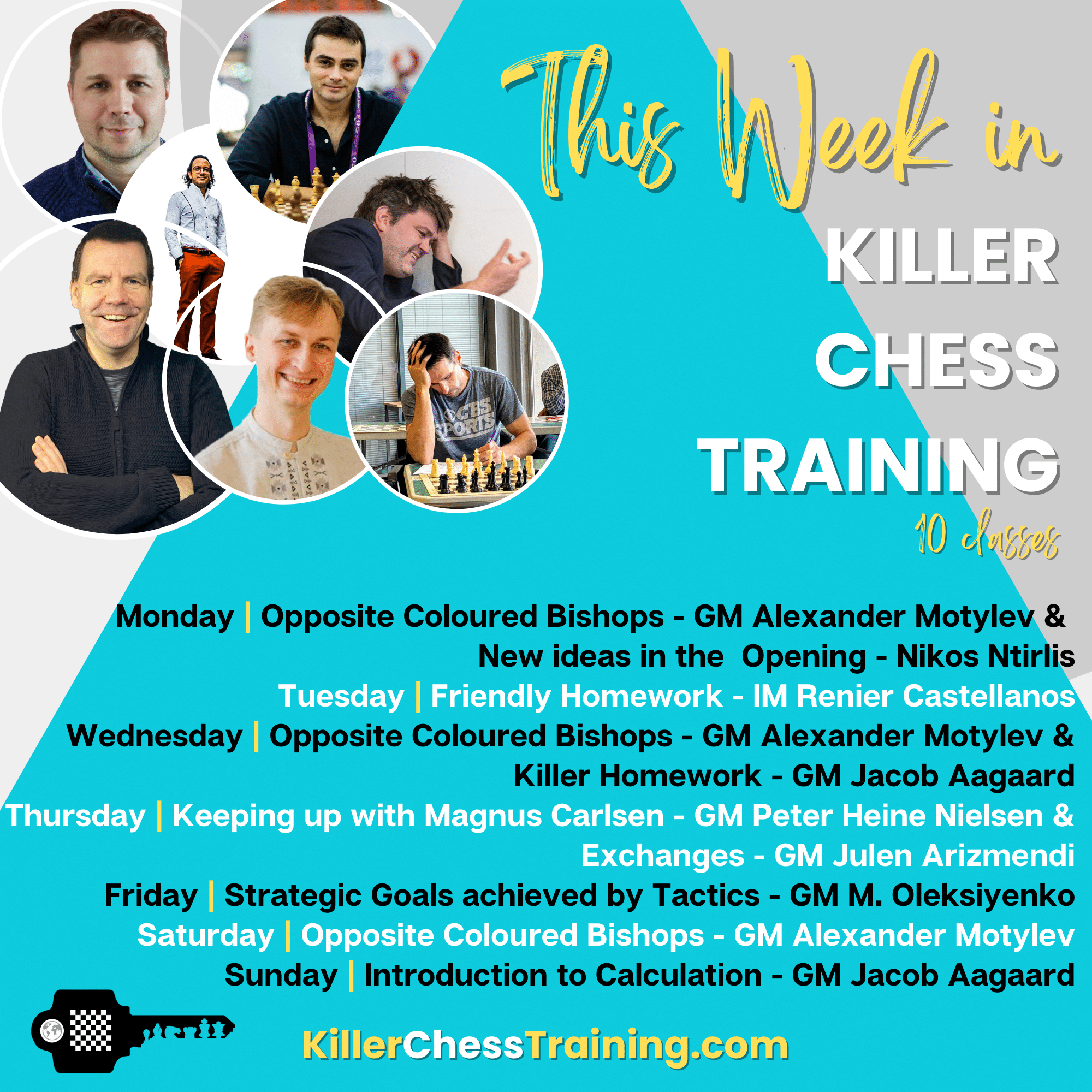 10 classes for you this week! - Killer Chess Training